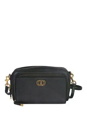 Dior Caro Calfskin Double-pouch Bag - Black
