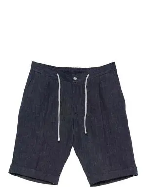 BARBA NAPOLI Capri Drawstring Deck Shorts - Blue