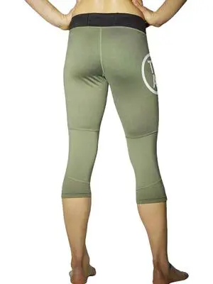 REEBOK Logo-print Cropped Leggings - Green