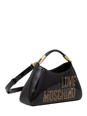 Moschino Logo Plaque Tote Bag - Black