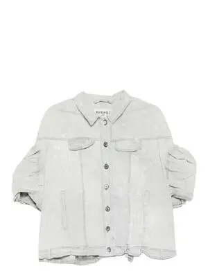 RUNDHOLZ Acid-wash Puff-sleeve Jacket - Grey