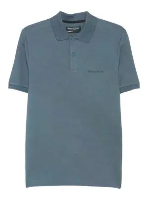 Marc O'polo Logo-embroidered Polo Shirt - Blue