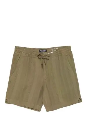 Marc O'polo Textured Striped Shorts - Green