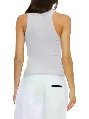 Rag & Bone Ribbed Knit Racerback Tank Top - Grey
