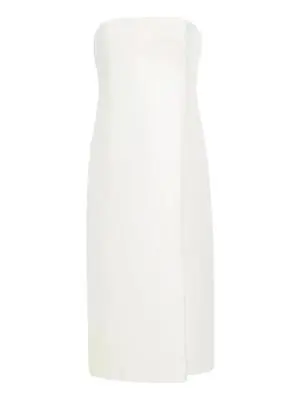Adam Lippes Carina Strapless Tunic - Neutrals