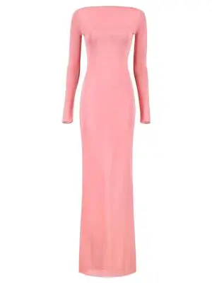 LA GALPA Riva Vera Long-sleeve Maxi Dress - Pink