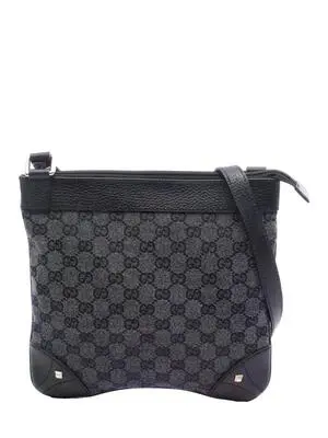 Gucci Gg Canvas Shoulder Bag - Grey