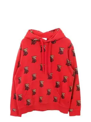 Burberry Tb Monogram Mouse Print Hoodie - Red