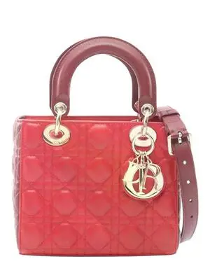 Dior Lady Mini Tote Bag - Red