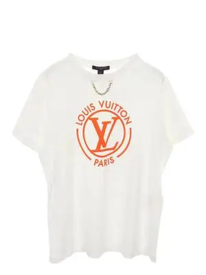 LOUIS VUITTON Cotton Logo T-shirt - White