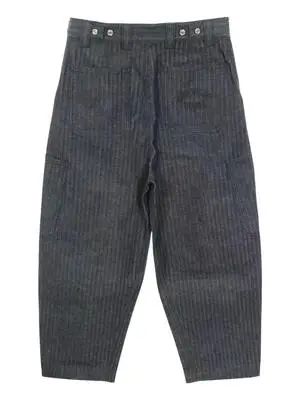 Givenchy Indigo Herringbone Cargo Pants - Blue