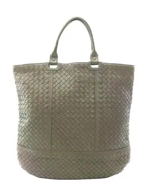 Bottega Veneta 2000s Intrecciato Tote Bag - Green