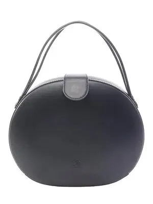 Loewe Anagram Leather Handbag - Black