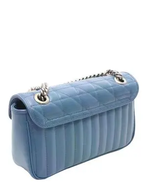 Gucci Gg Marmont Quilted Shoulder Bag - Blue