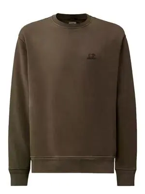 C.P. COMPANY Logo Embroidered Sweater - Brown