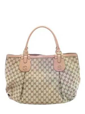 Gucci Gucci Scarlet GG Supreme Tote Bag Neutrals