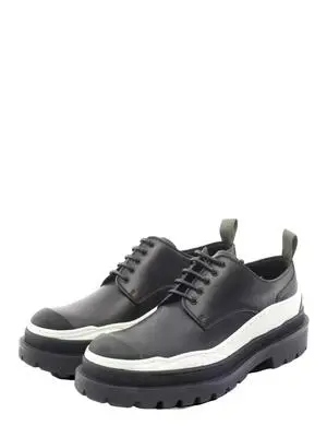 Dior X Sacai Explorer Derby Leather Sneakers - Black