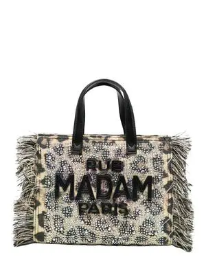 RUE MADAM PARIS Mini Casablanca Tote Bag - Neutrals