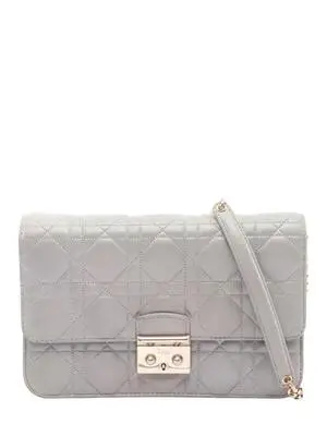 Dior 2000s Cannage Miss Shoulder Bag - Grey