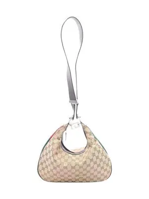 Gucci 2000s Sherry Line Gg Canvas Shoulder Bag - Neutrals
