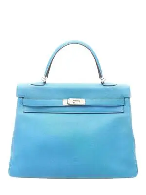 Hermès 35 Kelly Tote Bag - Blue