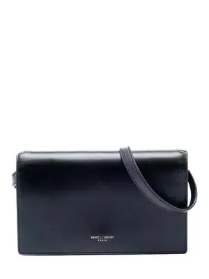 Saint Laurent Leather Crossbody Bag - Black