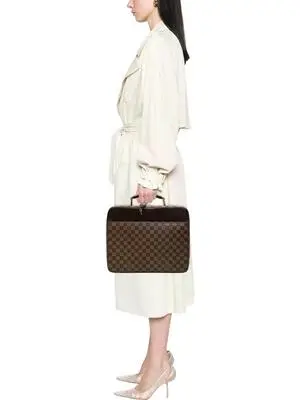 LOUIS VUITTON Damier Ebene Sabana Business Bag - Brown