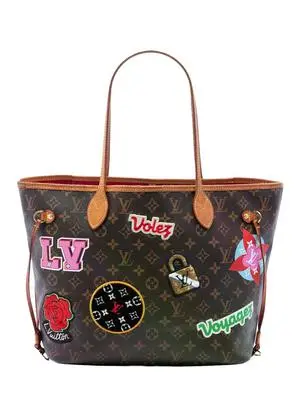 LOUIS VUITTON Monogram Neverfull Mm Tote Bag - Brown