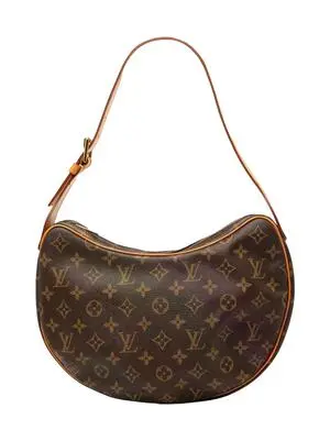 LOUIS VUITTON Monogram Croissant Mm Hobo Bag - Brown