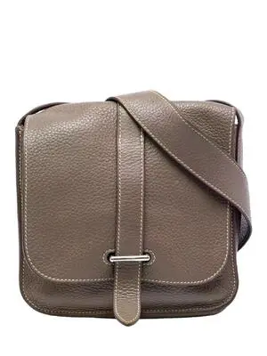 Hermès Clemence Steve Pochette Crossbody Bag - Brown