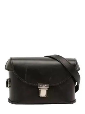 Saint Laurent Leather Tuc Box Crossbody Bag - Black