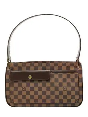 LOUIS VUITTON Damier Ebene Aubagne Shoulder Bag - Brown