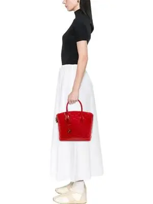 LOUIS VUITTON Monogram Vernis Lockit Pm Handbag - Red