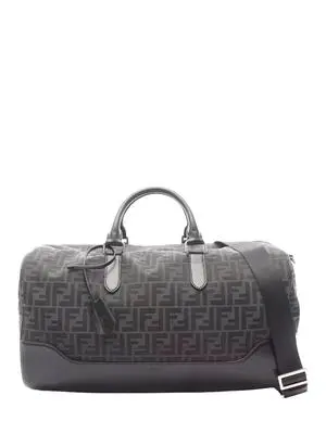 Fendi Zucca Canvas Duffle Travel Bag - Grey