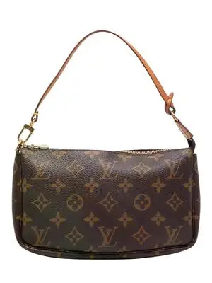 LOUIS VUITTON Monogram Pochette Accessoires Shoulder Bag - Brown