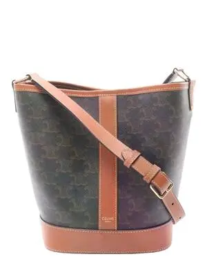 Celine Triomphe Bucket Bag - Brown
