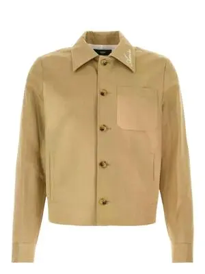 Amiri Logo-embroidered Shirt Jacket - Neutrals