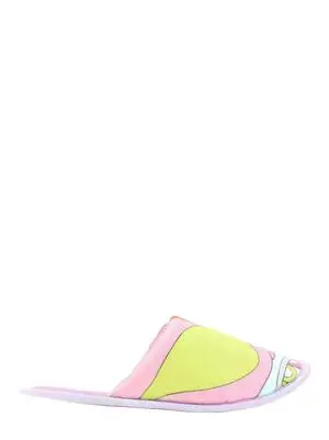 Emilio Pucci Abstract Print Slippers - Pink