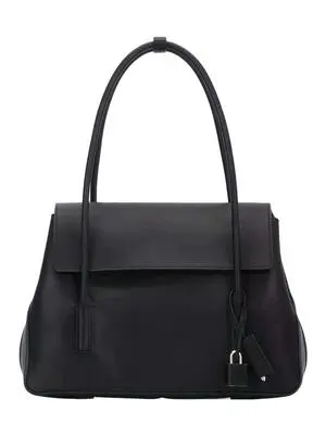 TOM FORD Padlock Detail Leather Tote Bag - Black