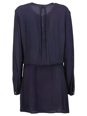 DIANE VON FURSTENBERG Diane Von Furstenberg Vintage Pleated Drawstring Mini Dress