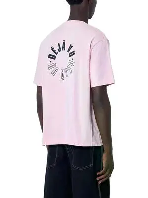 ACHM Logo-motif Cotton T-shirt - Pink