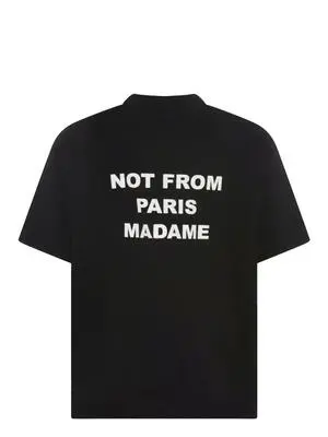 Drole De Monsieur The Slogan T-shirt - Black