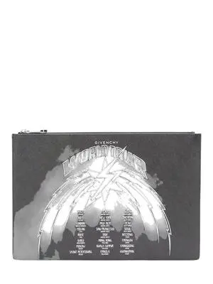 Givenchy World Tour Logo Clutch - Black