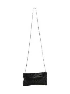 Benedetta Bruzziches Benedetta Bruzziches Crystal-Embellished Mesh Clutch Black