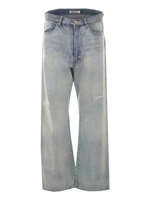 Auralee Distressed Finish Jeans - Blue