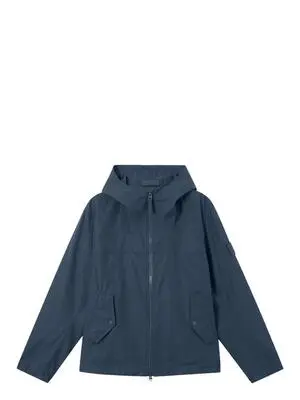 Stone Island Logo Patch Zip-up Jacket - Slate Blue