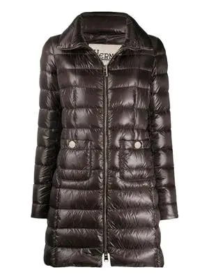 Herno Quilted Down Jacket With Hood - Black