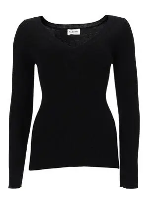 P.a.r.o.s.h V-neck Wool Knit - Black