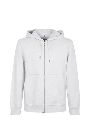 Brunello Cucinelli Cotton Blend Hoodie - Grey