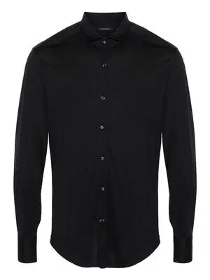 Brunello Cucinelli Brunello Cucinelli Silk And Cotton Blend Shirt Blue